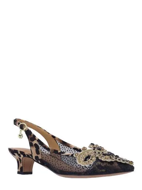 J. Reneé Strovanni Slingback Pumps - Brown/black