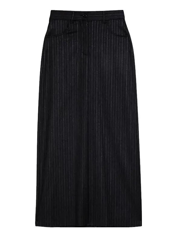 DEPARTMENT 5 Pinstripe Wool-blend Skirt - Grey