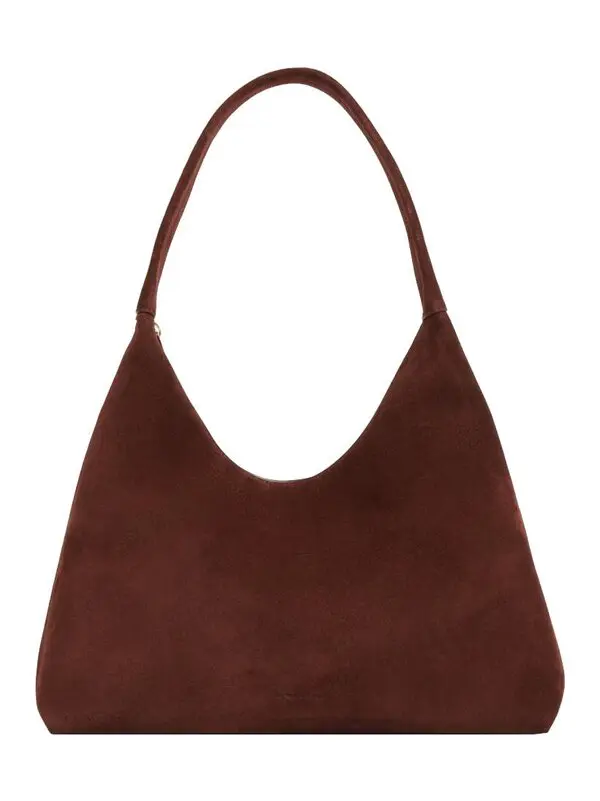 MANSUR GAVRIEL Candy Zip Suede Hobo Bag - Brown