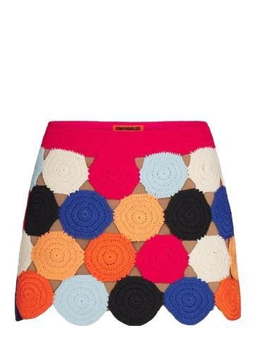 SIMONMILLER Crochet Beep Beep Mini Skirt - Confetti