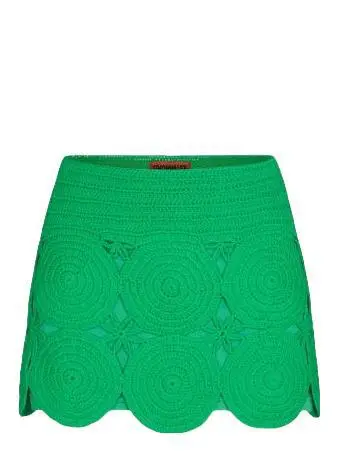 SIMONMILLER Crochet Beep Beep Mini Skirt - Grass Green