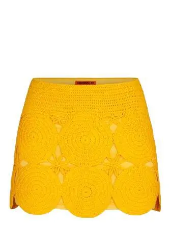 SIMONMILLER Crochet Beep Beep Mini Skirt - Sherbet