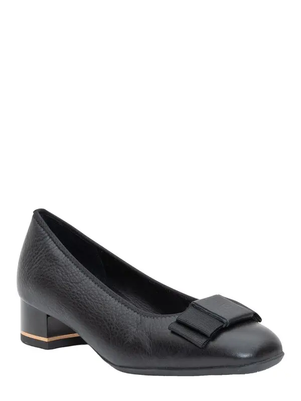ARA Garnet Leather Pumps - Black