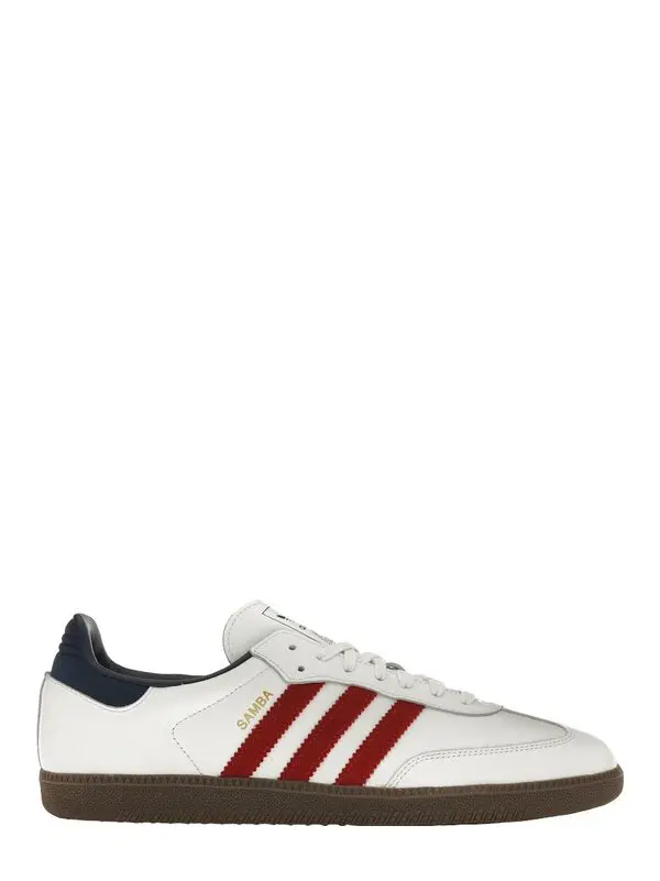 Adidas Samba Og Sneakers - Core White/team Victory Red/night Indigo
