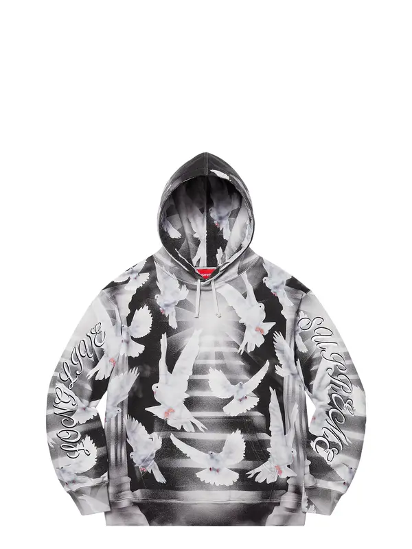 Supreme Doves Hooded Sweatshirt - Black