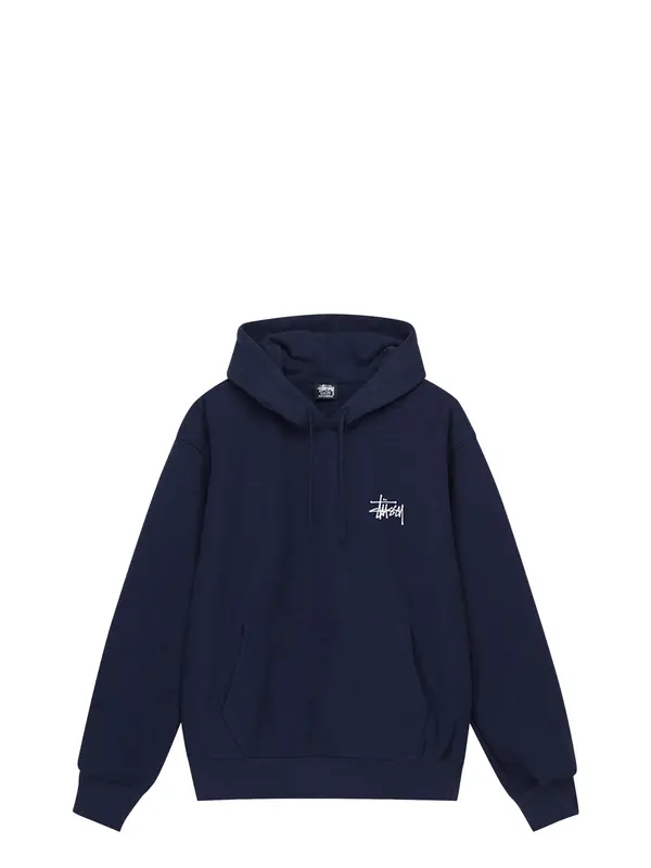 StÜssy Basic Hoodie 'navy - Blue