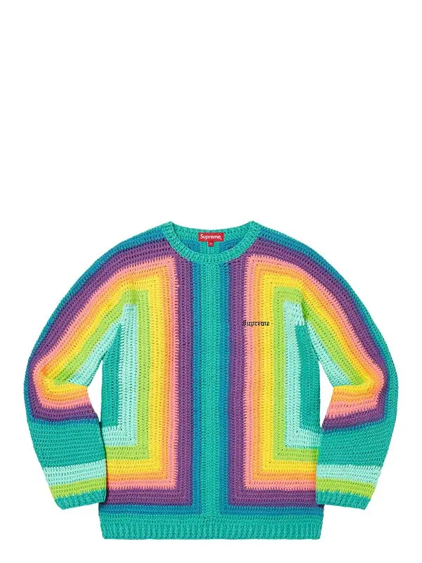 Supreme Hand Crocheted Sweater - Multicolor