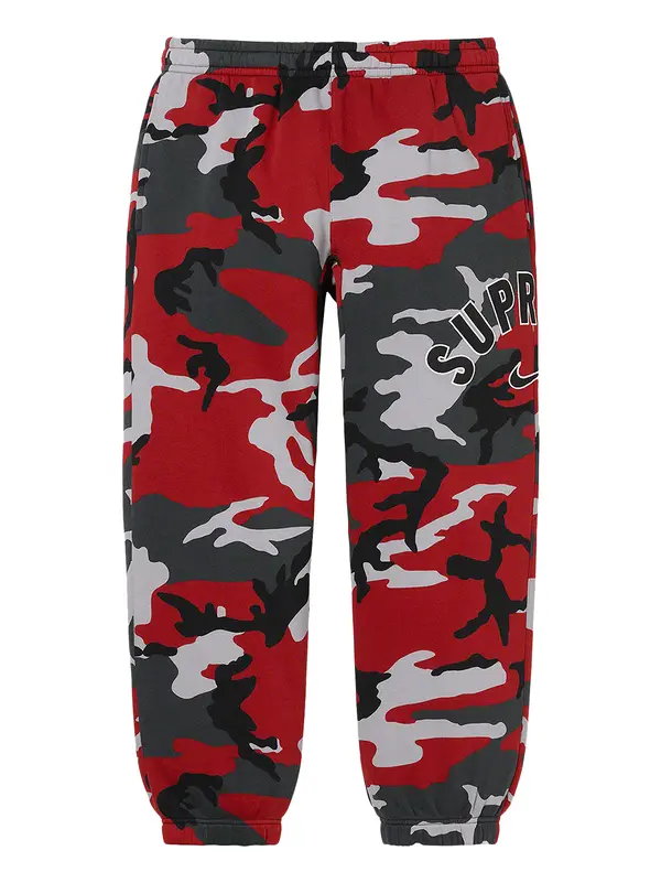 Supreme X Nike Arc Sweatpant Camo - Red