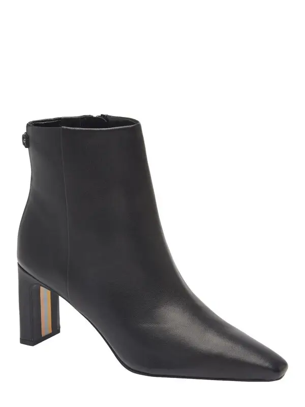 Sam Edelman Saige Bootie - Black Smooth Leather