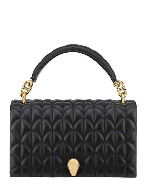 BVLGARI Serpenti Sugarloaf Shoulder Bag - Black