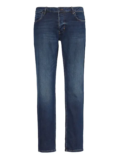 Neuw Lou Slim Sunday Straight-leg Jeans - Mid Blue