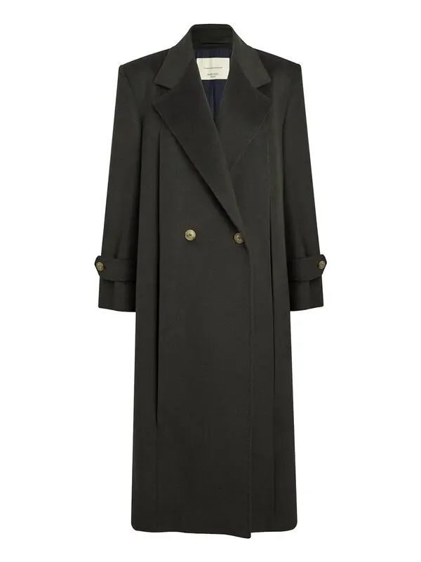 Max Mara Wool Double-breasted Coat - Green