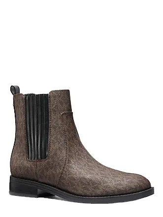 Michael Kors Ella Signature Logo Chelsea Boot - Brown