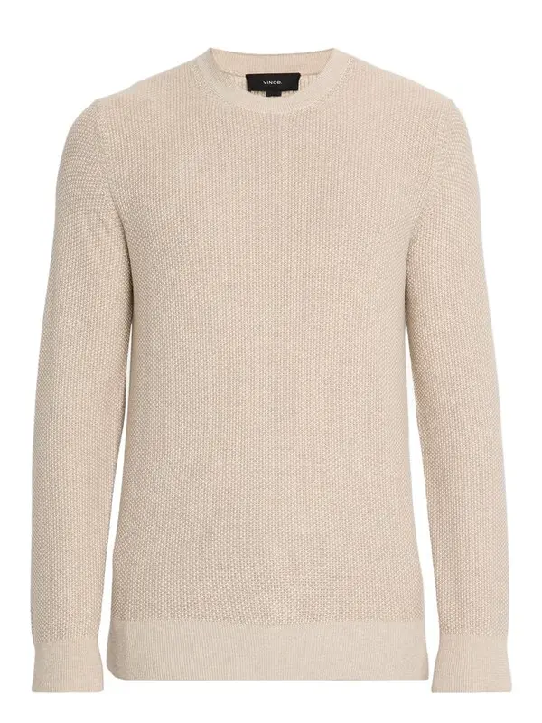 Vince Geometric Jacquard Sweater - British Khaki