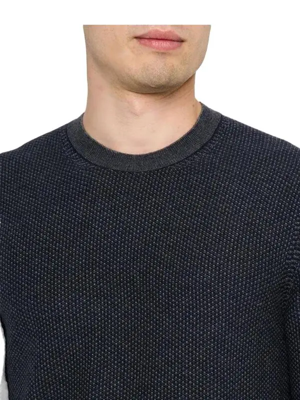 Vince Geometric Jacquard Sweater - Grey