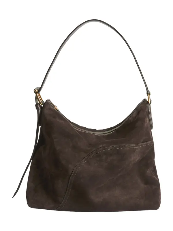 ATP ATELIER Bassano Suede And Leather Tote Bag - Walnut