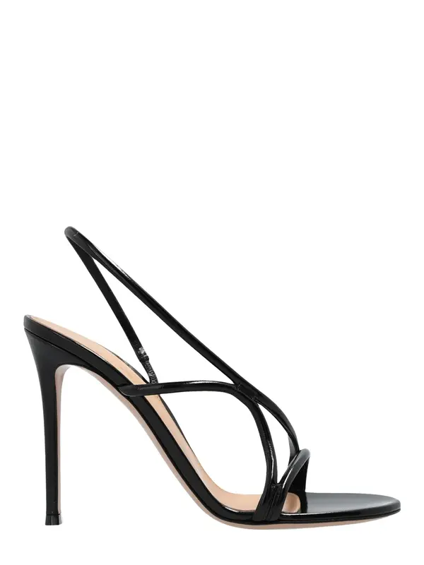 GIANVITO ROSSI 115mm Leather Sandals - Black