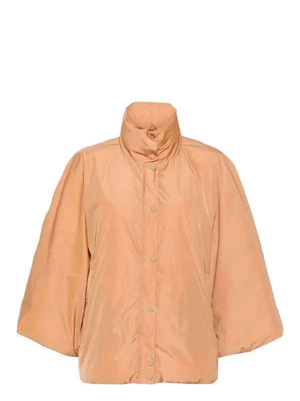 Patrizia Pepe Padded Cape - Brown
