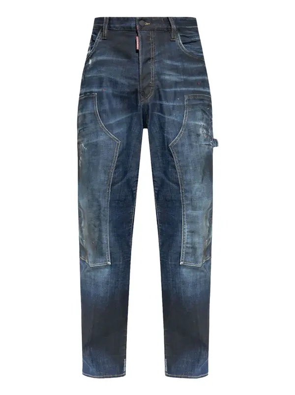 Dsquared2 Panelled Loose-fit Jeans - Blue