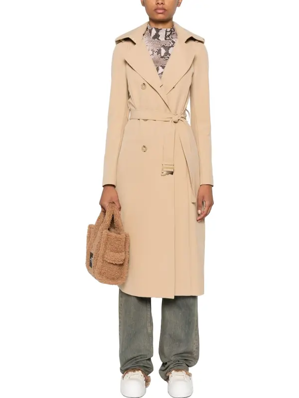 Patrizia Pepe Double-breasted Trench Coat - Brown
