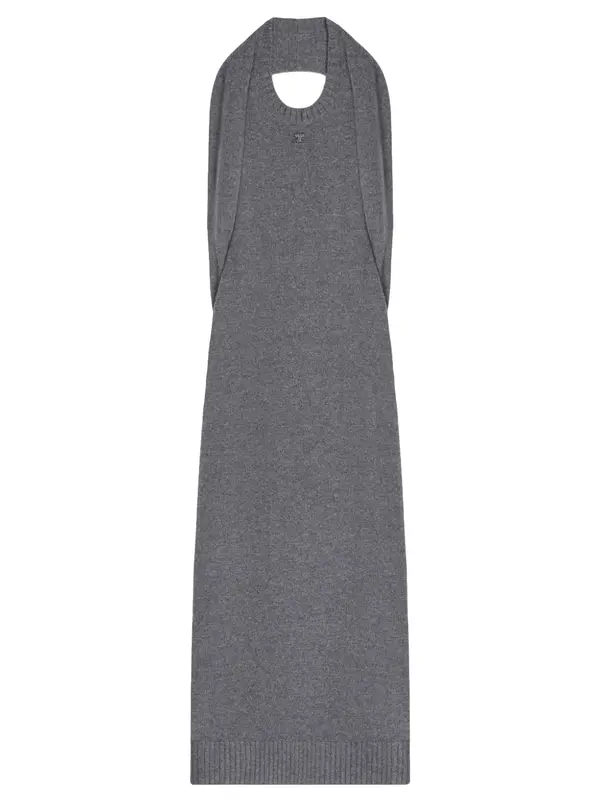 COURREGES Draped Midi Dress - Grey