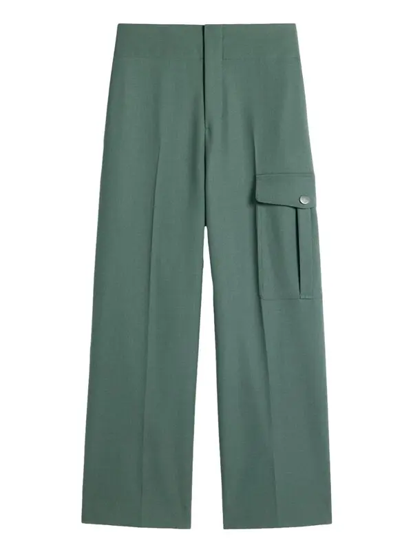 Ami Straight-leg Trousers - Green