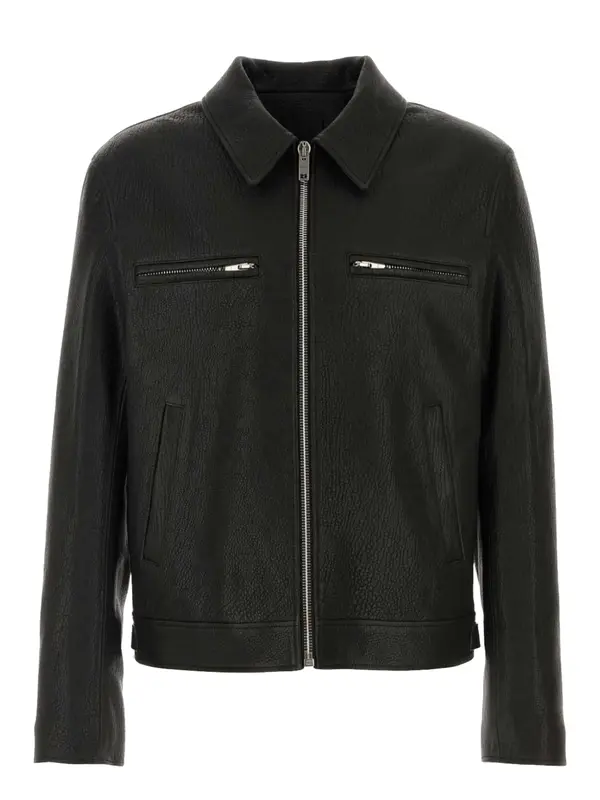 Givenchy Zip-pocket Leather Jacket - Black