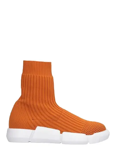 Elena Iachi Knitted Sock Sneakers - Brown