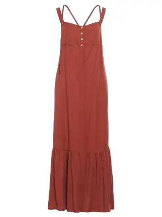 ANGELO MARANI Lyocell Maxi Dress - Red