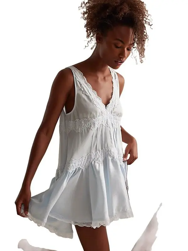 Free People In This Groove Mini Slip - Country Air