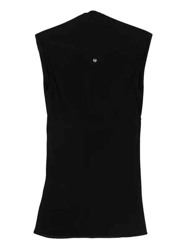 Giorgio Armani Jersey Short-sleeved Top - Black