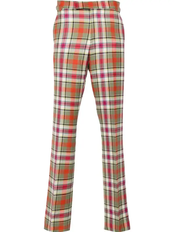 VIVIENNE WESTWOOD Tartan Wool Trousers - Red