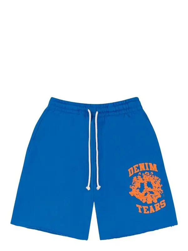 DENIM TEARS Denim University Sweat Shorts - Royal Blue
