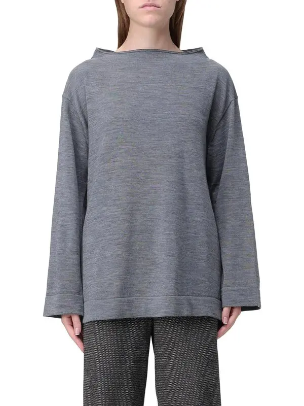 Liviana Conti Ribbed Pullover - Grey