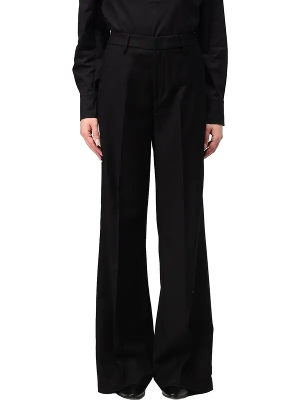 PT TORINO Tailored Wide Leg Pants - Black