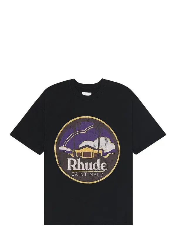 Rhude Saint Malo Tee - Black