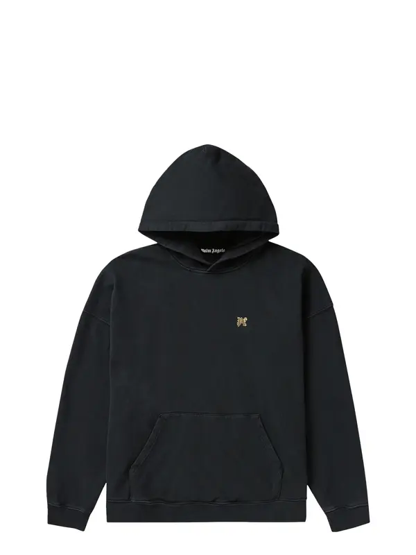 Palm Angels Burning Hoodie - Black