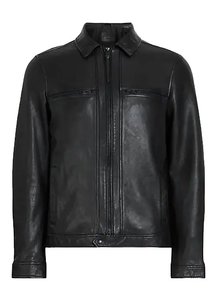 ALLSAINTS Luck Regular-fit Leather Jacket - Black