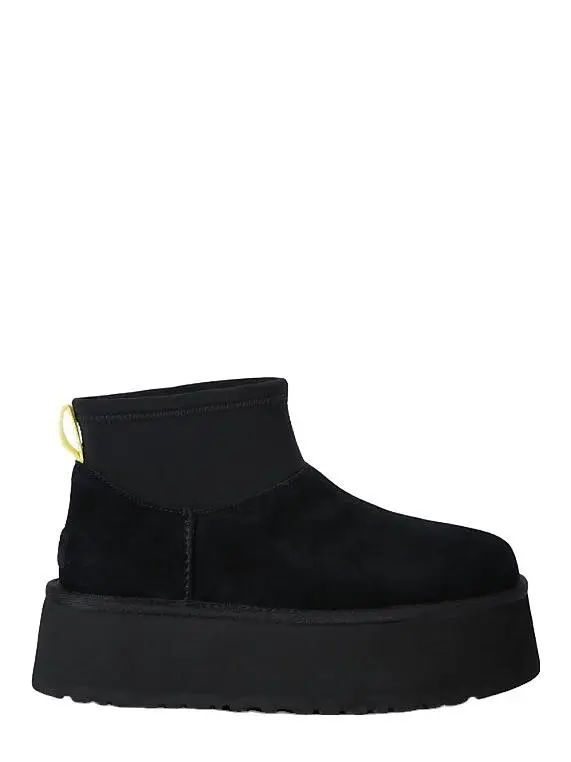 UGG Classic Mini Dipper Suede Boots - Black