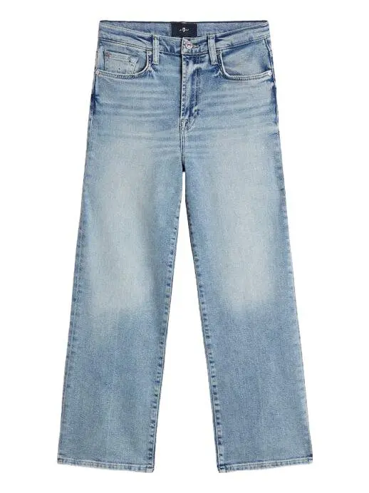 7 For All Mankind Luxe Vintage Cropped Alexa - Blue