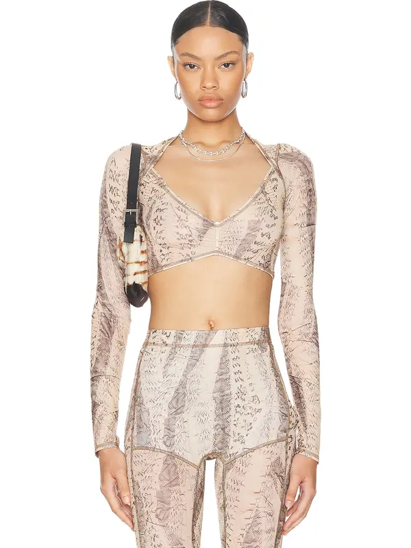 KNWLS For Infinity Top - Crushed Snakeskin