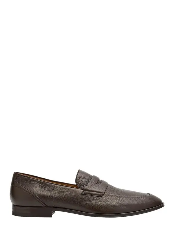 Bally Windsor Grained Leather Penny Loafers - Ebano