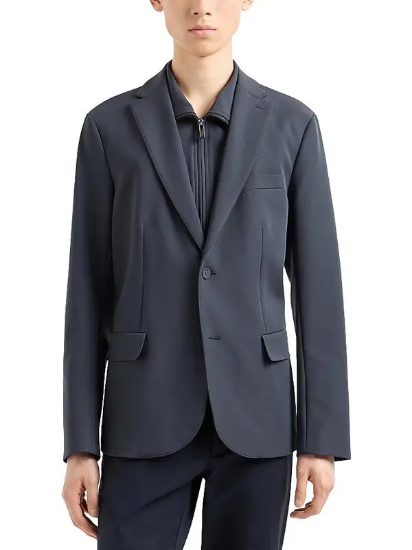 Emporio Armani Comfort Blazer - Navy Blue