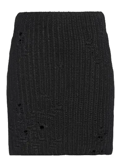 JW Anderson Mini Cable-knit Skirt - Black