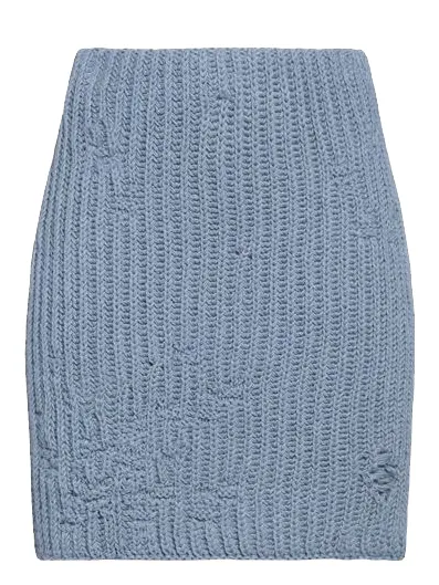 JW Anderson Mini Cable-knit Skirt - Navy