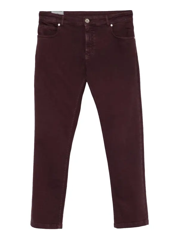 Eleventy Slim-cut Jeans - Purple