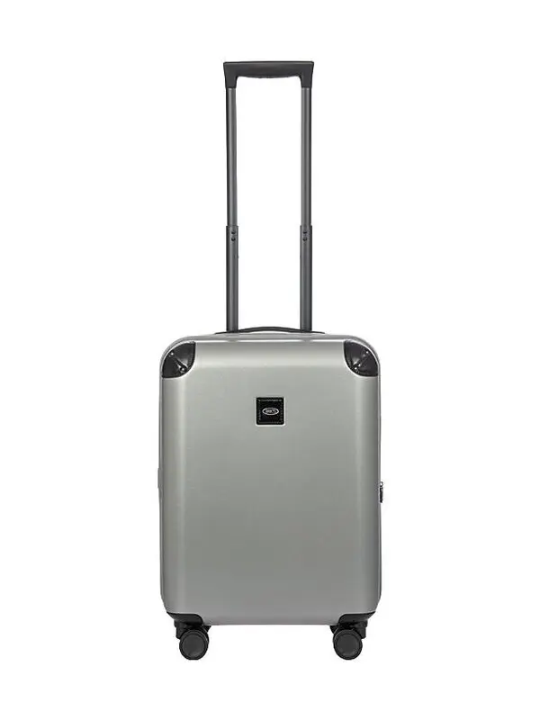 Bric'S Amalfi 21-inch Carry-on Spinner Suitcase - Silver/black