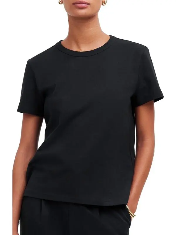 Madewell Perfect Crewneck T-shirt - Jet Black