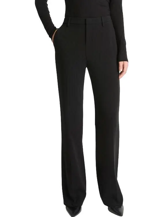Vince Tailored Mid-rise Bootcut Pants - Black