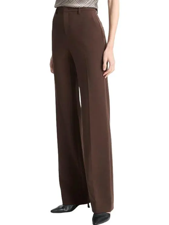 Vince Simone Mid-rise Flare Pants - Deep Espresso